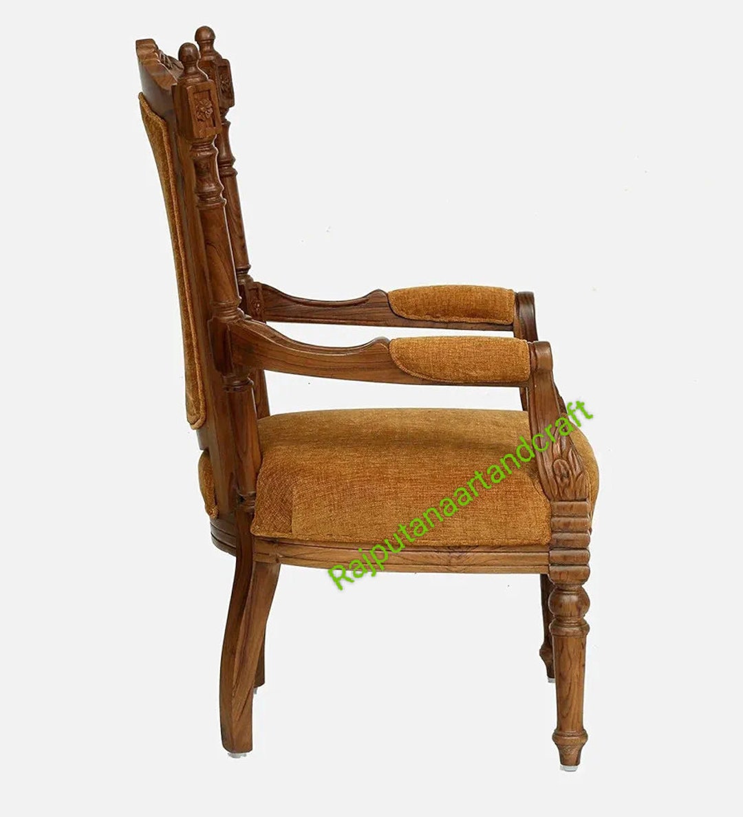 South Indian Style Chair Maharaja Chair Sheesham Wood Chair - Etsy
