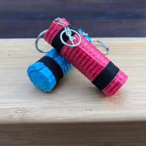 Yoga Mat Keyring Keychain - Etsy