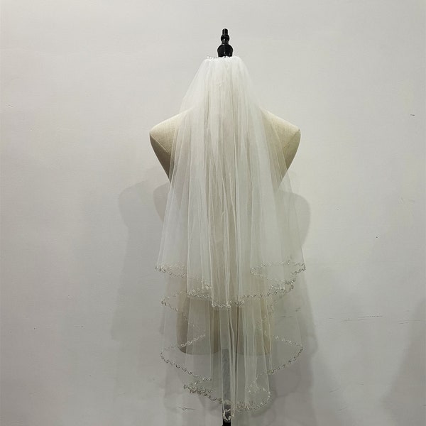 Champagne Veil - Etsy