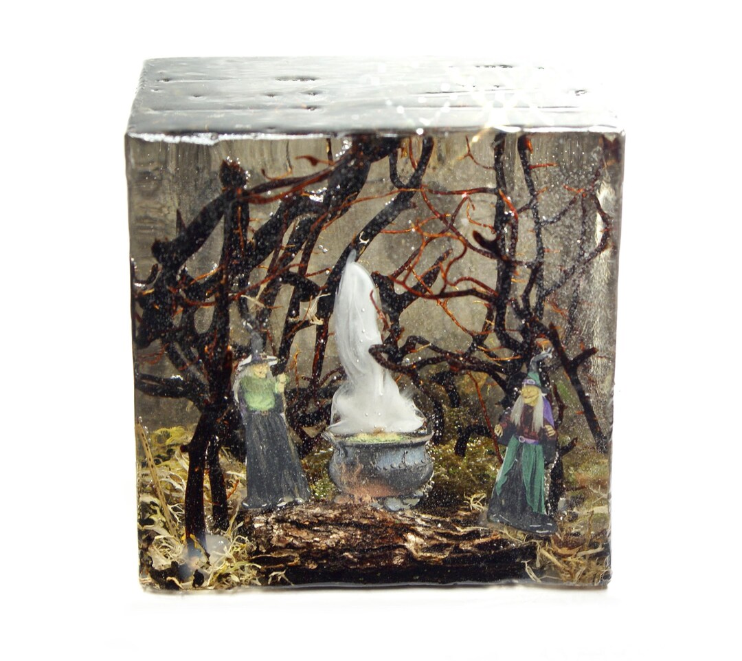 Forest Witch Sculpture- Resin Art- Resin Sculpture- Unique Gift ...