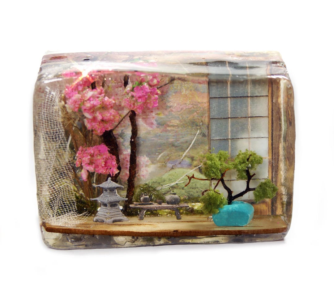 Zen Sculpture- Resin Art- Resin Sculpture- Zen Art- Diorama Art ...