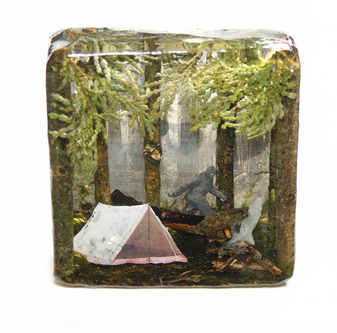 Bigfoot Forest Sculpture- Resin Art- Resin Sculpture- Unique Gift ...