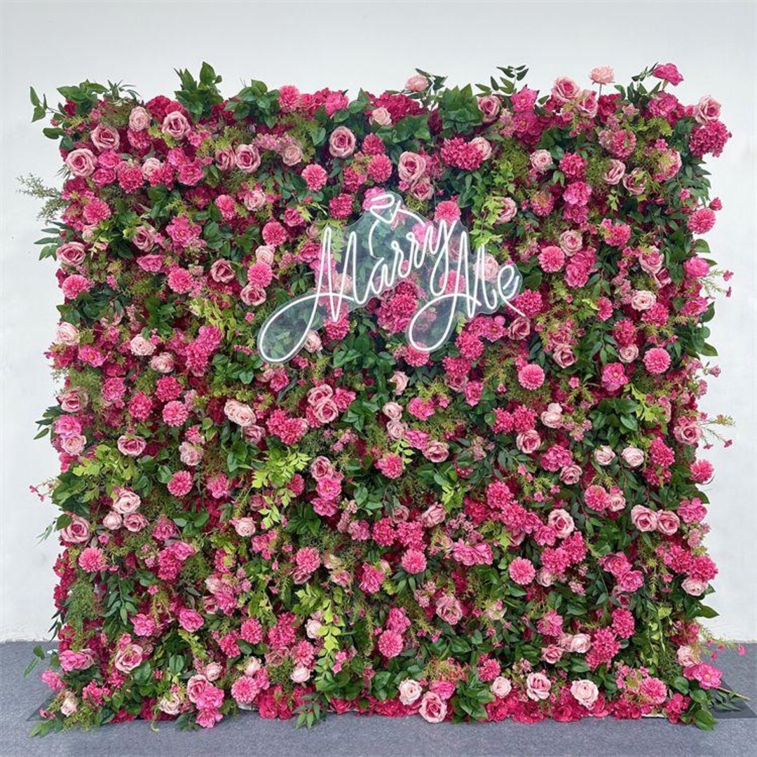 Flower Wall, Flower Backdrop, Wedding Backdrop, 8x8 Foot, Event Decor ...