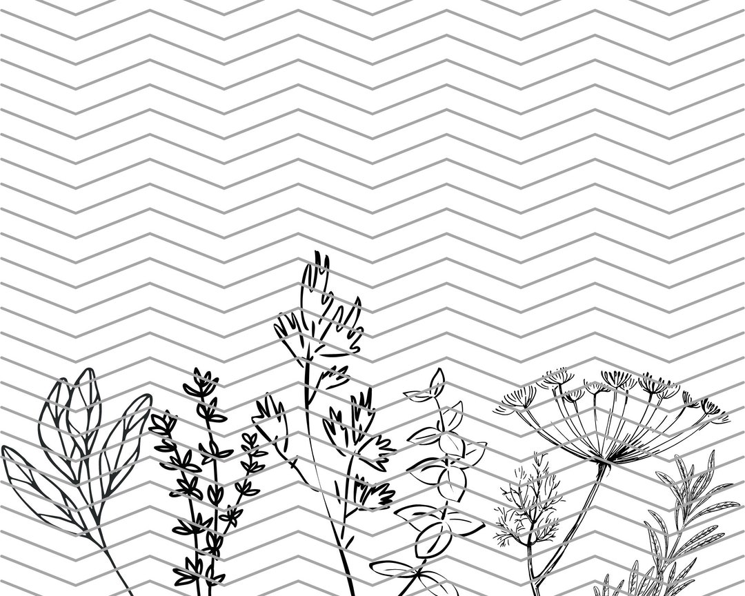 Herb Cutting Board Graphic Laser File - Etsy