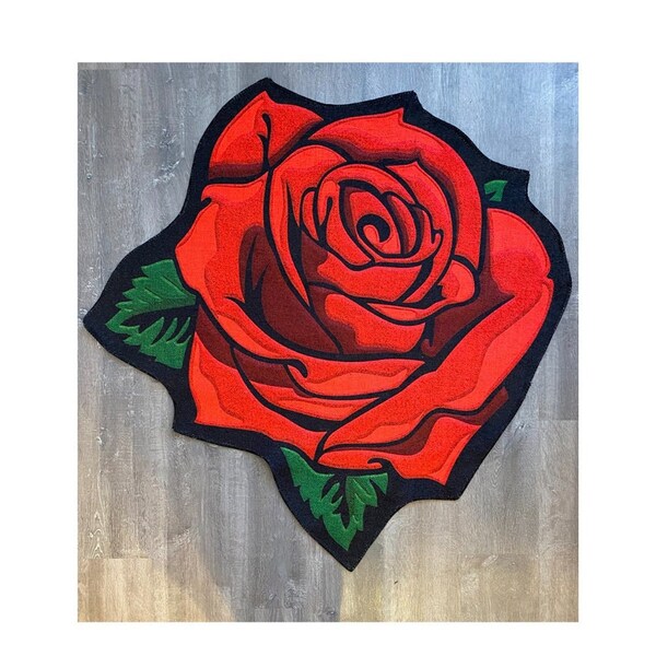 Rug With Roses - Etsy