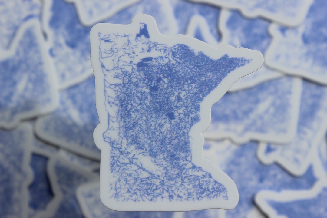 Minnesota Sticker, Minnesota Lake Decal, Land of 10000 Lakes Vinyl ...