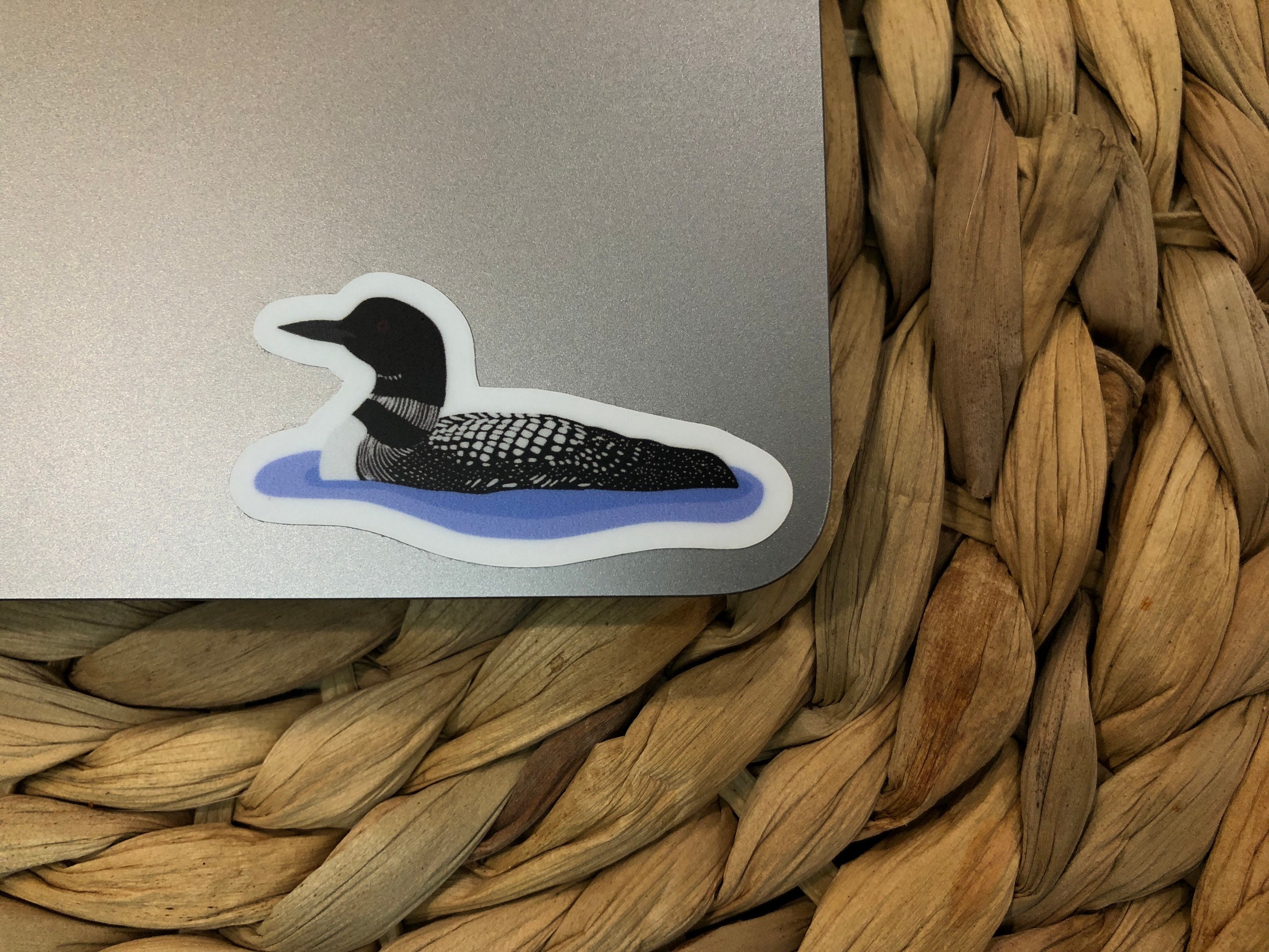 Loon Sticker, Common Loon Car Decal, Vinyl Sticker, Nature Sticker ...