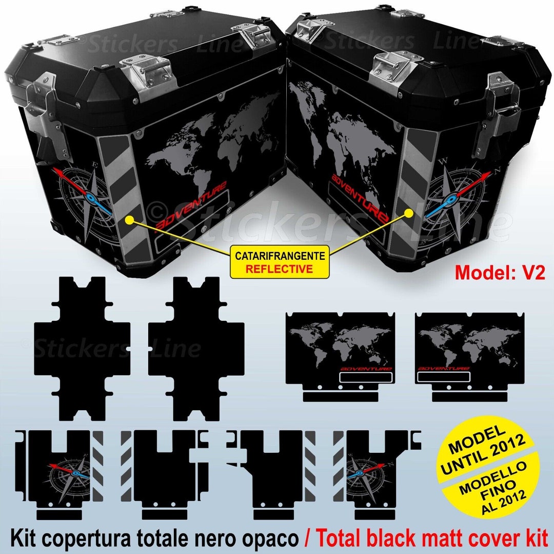 Stickers for Suitcases BMW R1200GS R 1200 GS Compass World Map Until ...