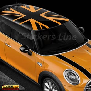 Mini Cooper Union Jack Flag Roof Sticker Single Color - Etsy Australia