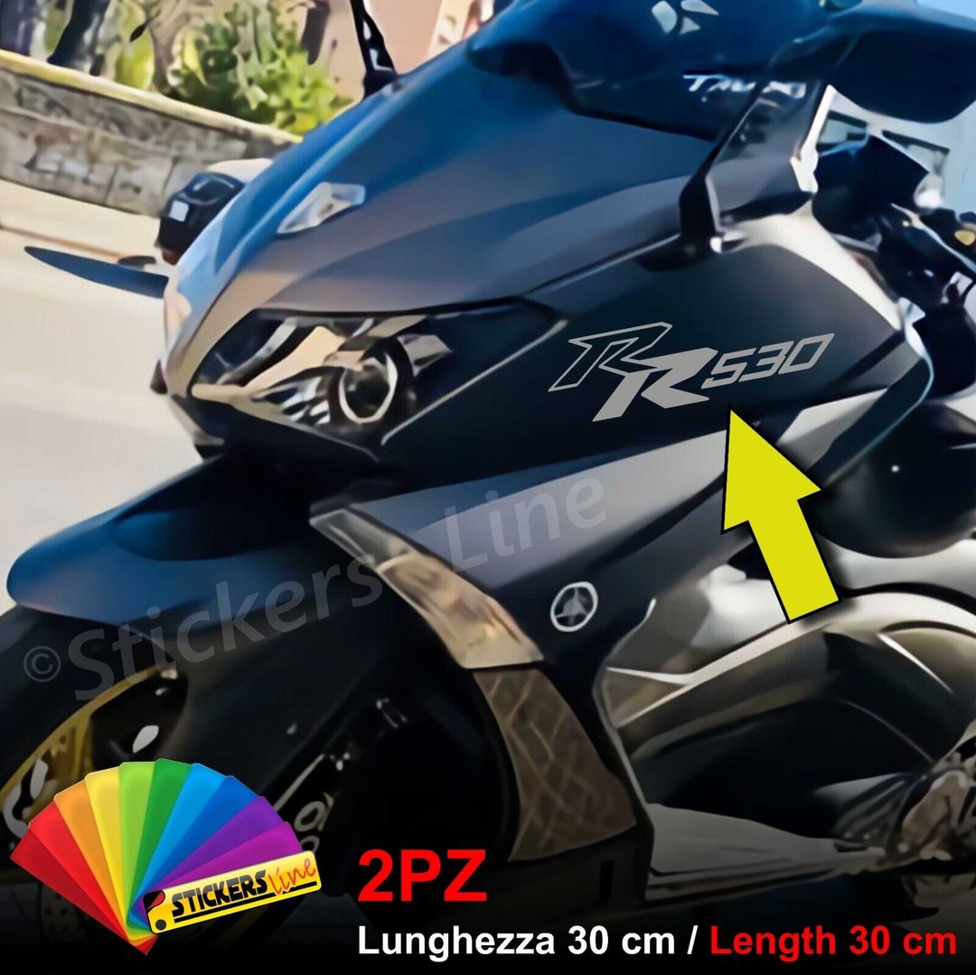 2 Front Shield RR Stickers for TMAX 530 2012-2019 Tmax RR530 Adhesive ...