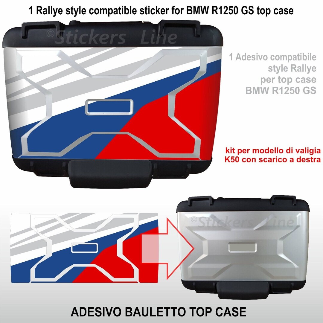 Top Case Sticker BMW R1250GS Rallye R 1250GS Top Case K50 Compatible GS ...