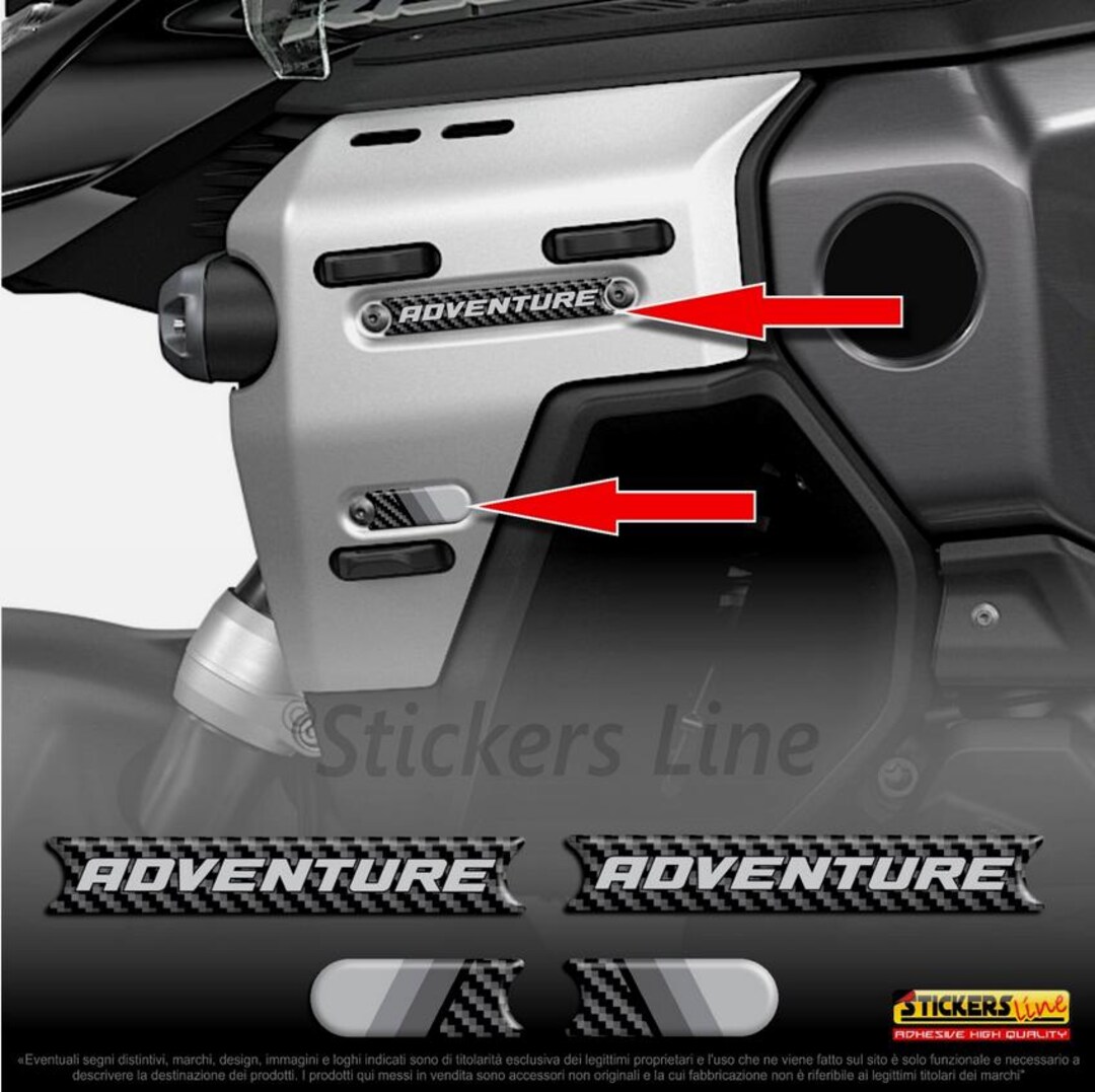 Resin Stickers for the Front Side Panels for the BMW R1300GS ADV Triple ...