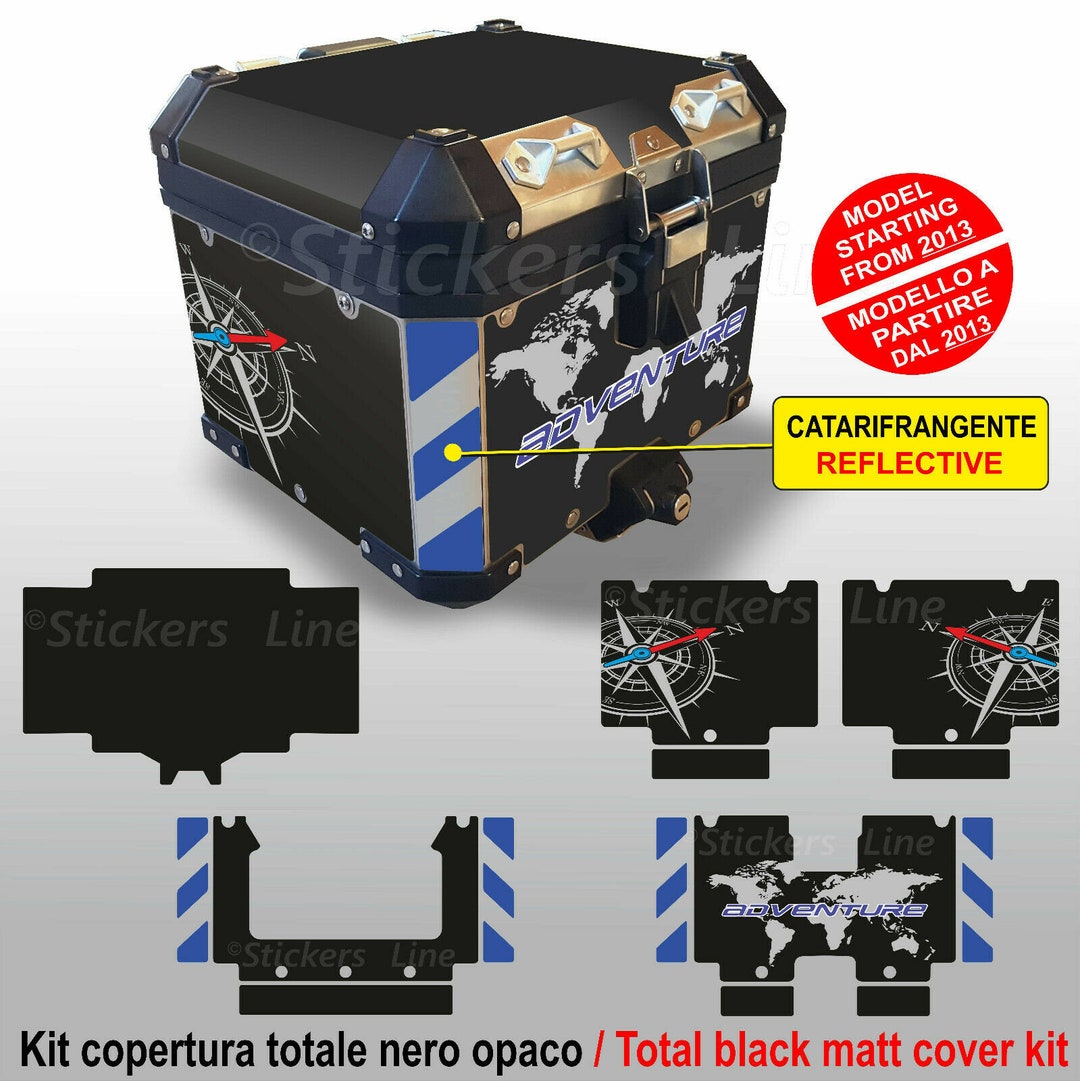 Top Case Stickers Kit BMW R1200GS R1250GS COMPASS PLANISPHERE 2013 T3 ...
