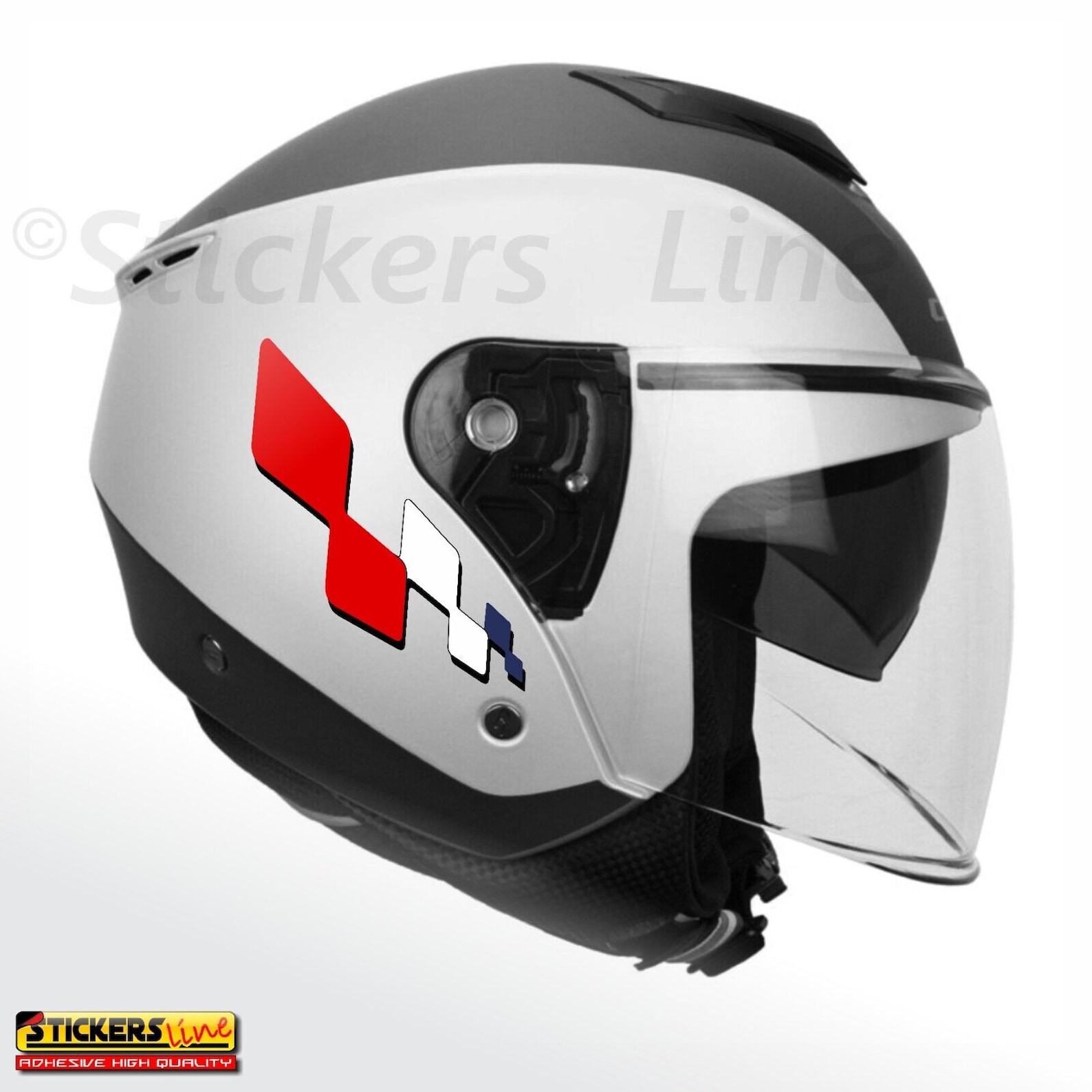Sticker Kit for Cars, Motorcycles, Scooters, Tricolor Helmets, Africa ...