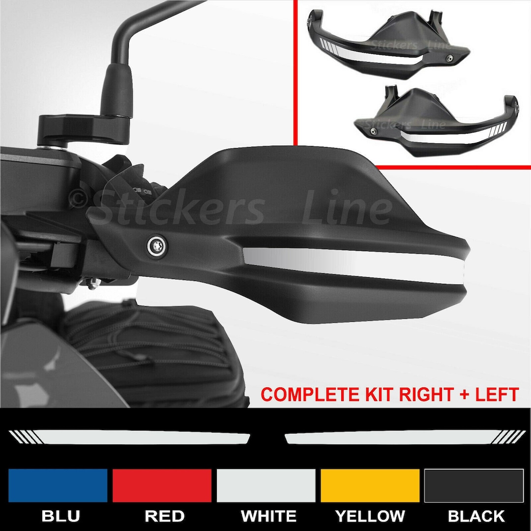 2 BMW R1200 R1250GS Reflective Stickers HANDGUARDS Reflective Stickers ...