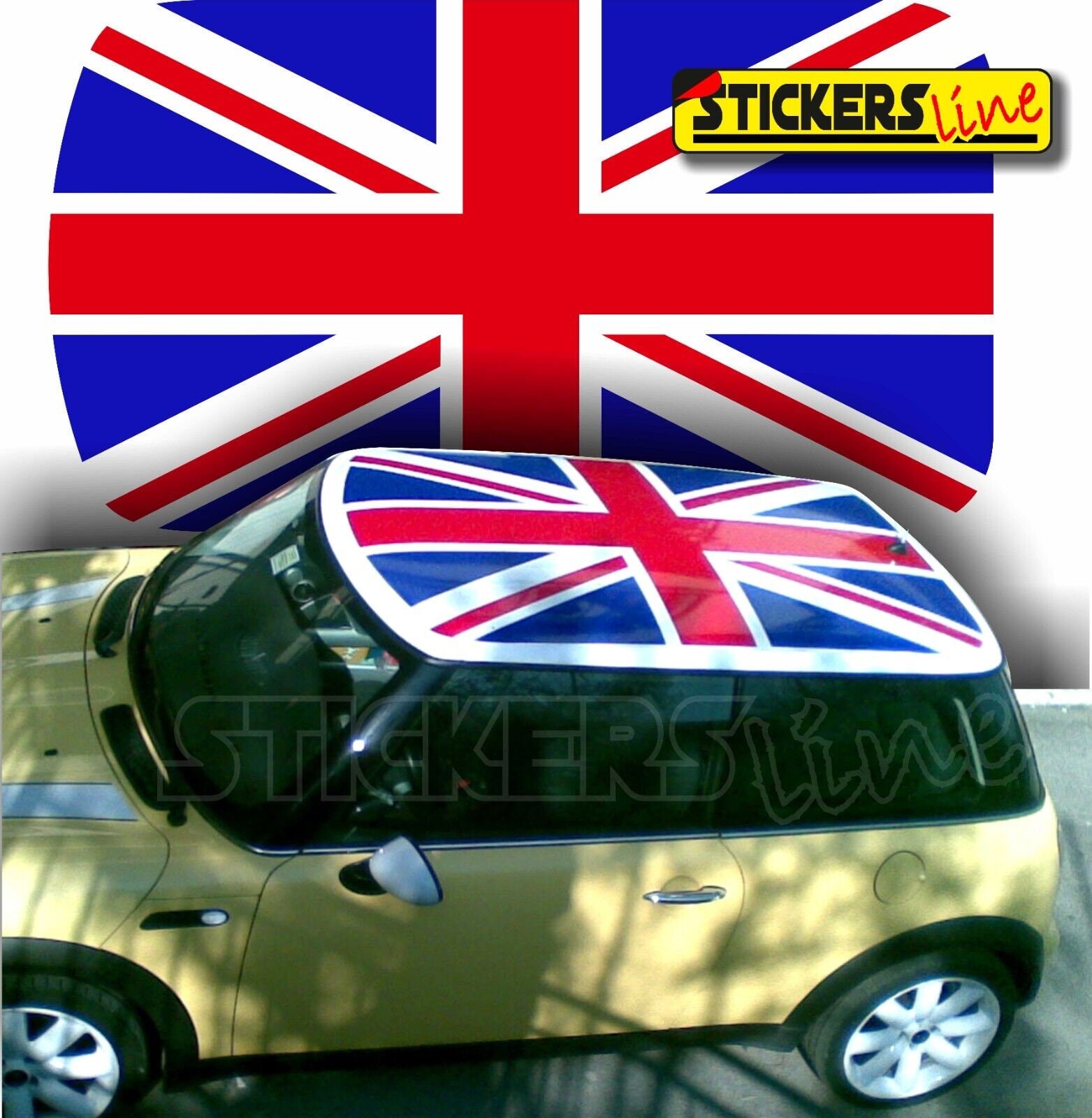 British Flag Mini Cooper