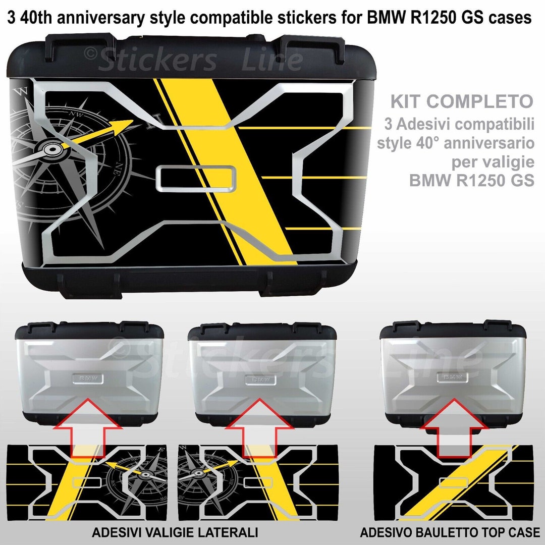 3 Various Suitcase Stickers BMW R1250GS R 1250GS K50 40th 40th ...