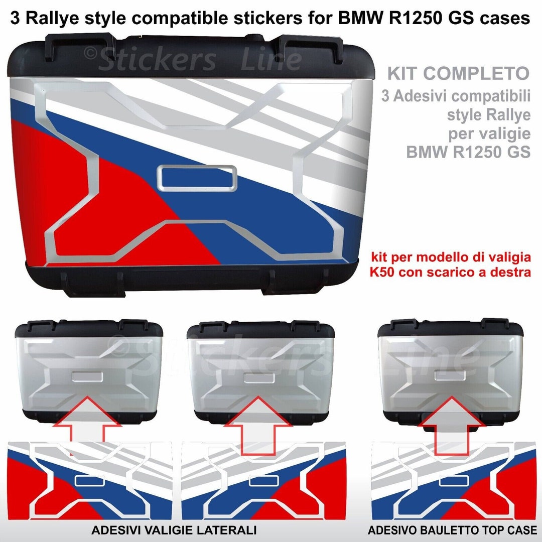 3 Vario Suitcase Stickers BMW R1250GS Rallye R 1250GS K50 GS Compatible ...