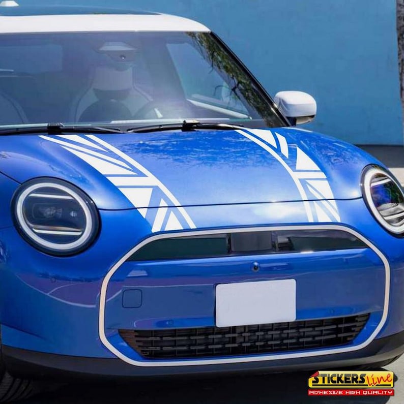 Mini Cooper Hood Decal Stripes Union Jack Flag - Etsy