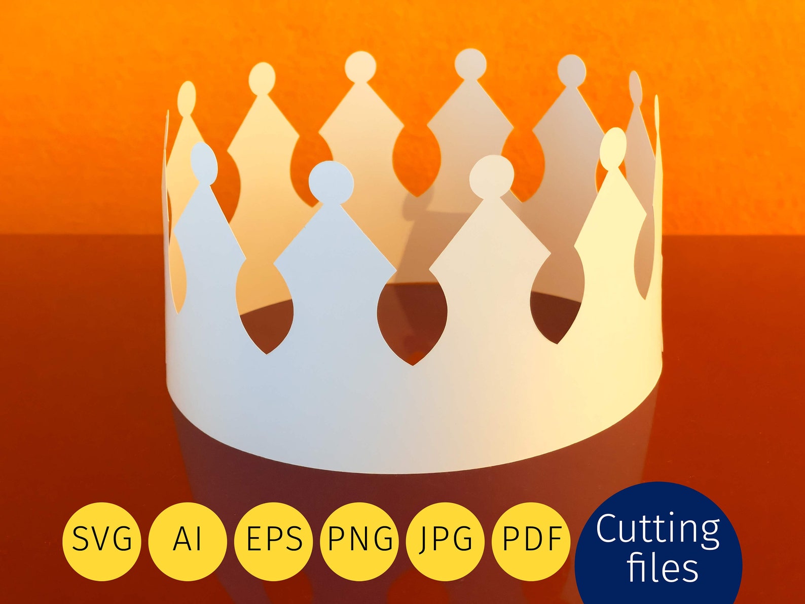 3D Crown - SVG, AI, DXF, ... Files for Cutting on All Common Plotters ...