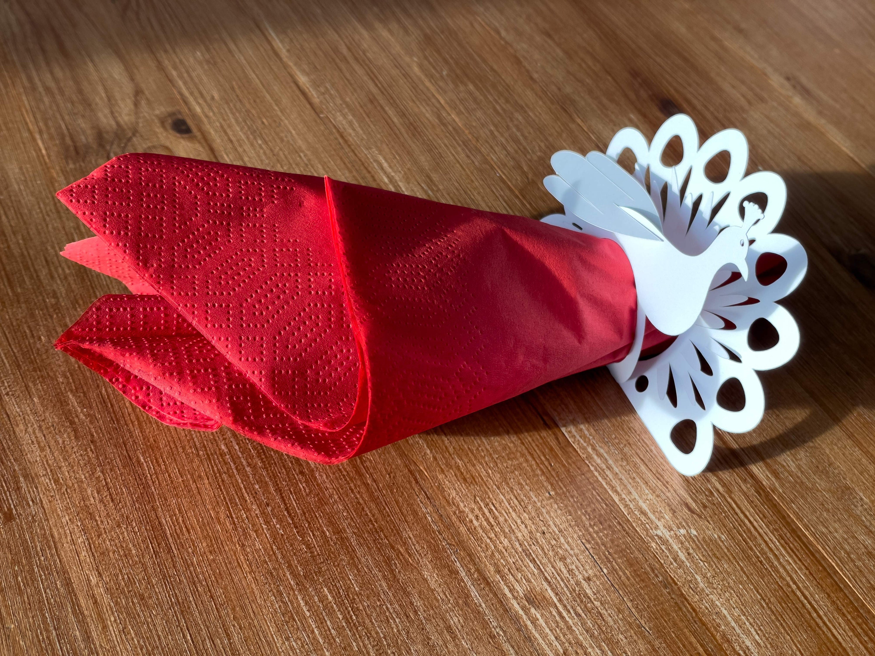 SVG Napkin Ring Files - With 3 Templates for Beautiful Peacock Napkin ...