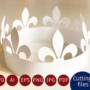 3D Crown to Plot. SVG File With Two Varieties for Cricut Vinyl Plotters ...