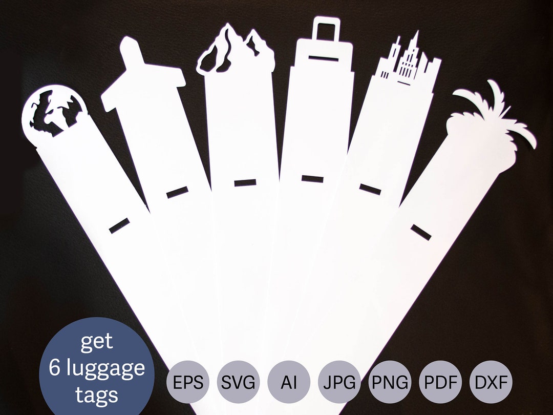 SVG Luggage Tag - Etsy