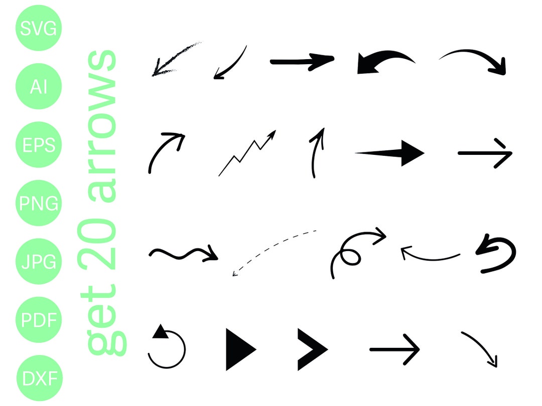 SVG Pfeile bundle. Dateien als SVG, AI, Pdf, Jpg, Png, Eps zum ...