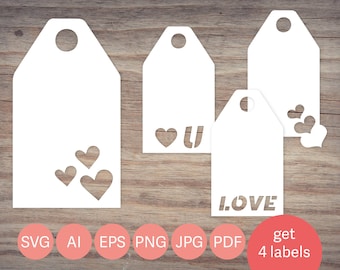 SVG Name Tags Spring Perfect for Presents | Etsy