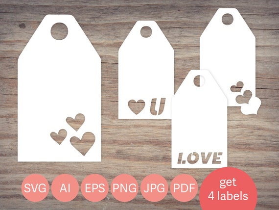 SVG Name Tag Love Perfect for Presents | Etsy