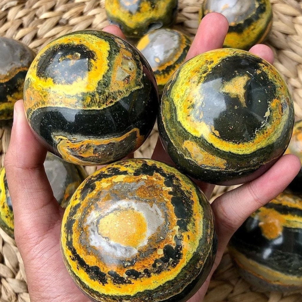 Bumblebee Jasper Spheres High Quality Bumblebee Jasper Ball - Etsy