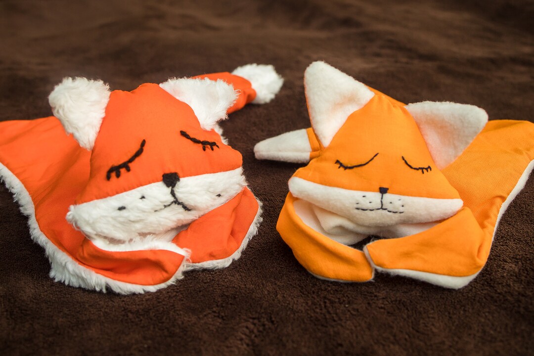 Handmade Baby Comforter Fox, First Doll Baby Lovey, Soft Newborn Fox ...
