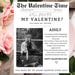Valentines Day Newspaper Template Will You Be My Valentine,personalised ...