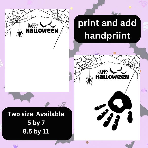 Halloween Handprint Craft - Etsy