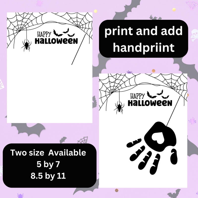 Halloween Handprint Craft - Etsy