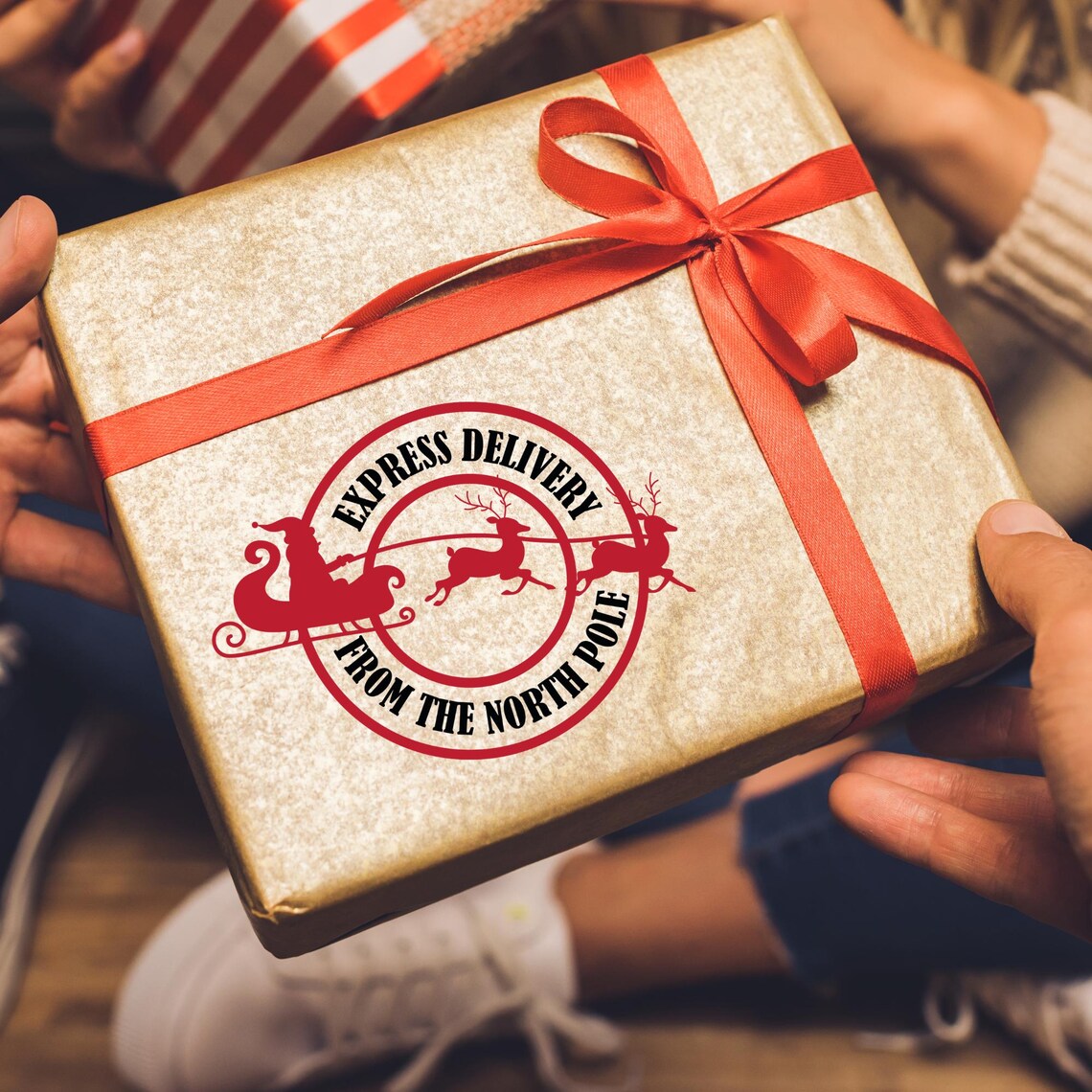 Christmas Stamps SVG, Santa Stamp SVG Bundle, North Pole Svg Bundle ...