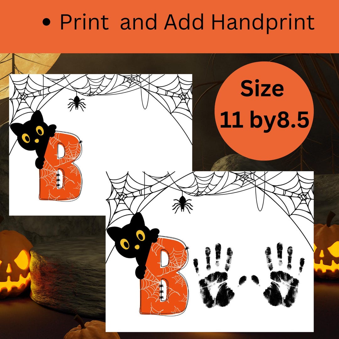 Boo Handprint Fall Art Craft Little Boo Craft Baby First Halloween ...