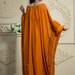Mustard Arabic Designer Moroccan Kaftan / Islamic Takchita Maxi Hand ...