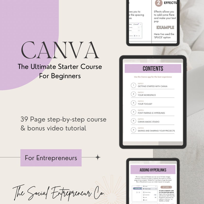 Canva Ultimate Starter Course for Beginners - Etsy