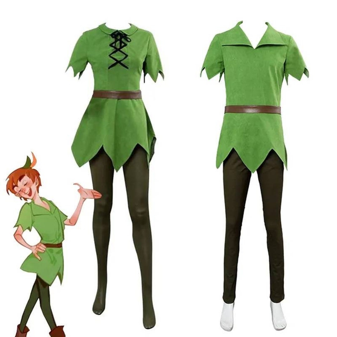 Peter Pan Costume, Cosplay mens & Womens Adults Costume Disney Cosplay ...