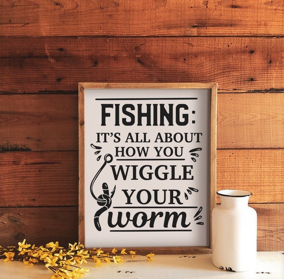 Fishing Farmhouse Sign Wall Décor Country Style Wall Décor - Etsy