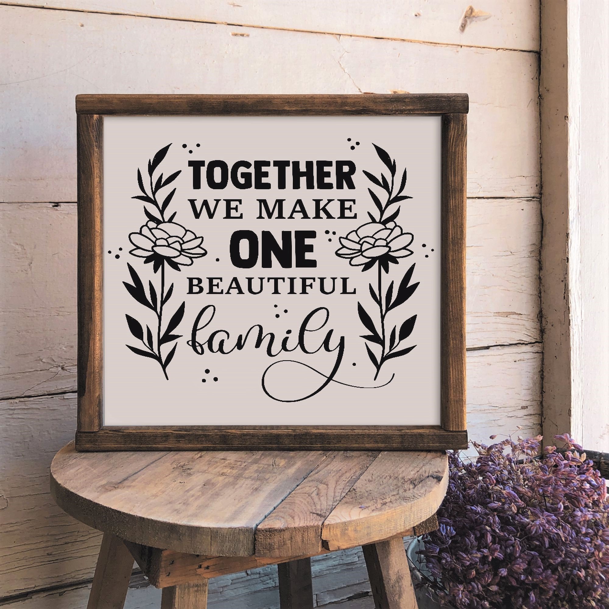 Farmhouse Sign Wall Decor, Country Style Wall Décor, Together We Make ...