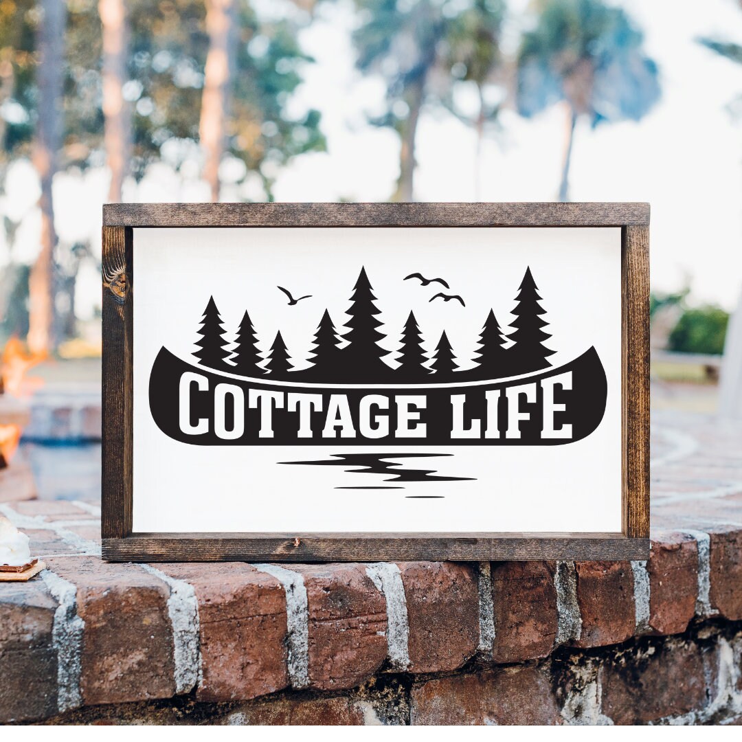 Cottage Life Wall Décor, Cottage Décor ,farmhouse Wall Décor, Home Wall ...