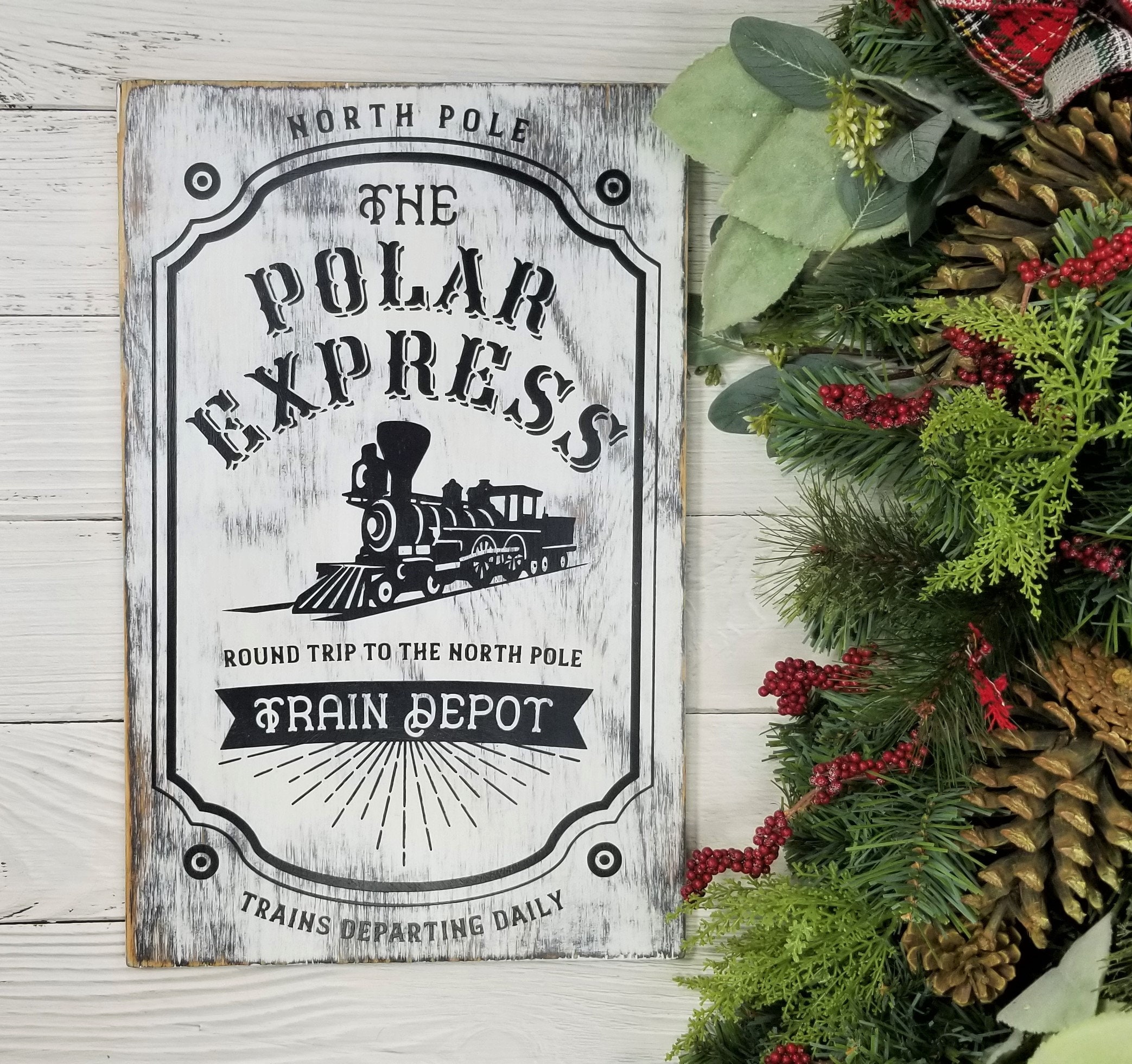 Farmhouse Wall Decor, Polar Express Wall Decor, Country Style Wall ...