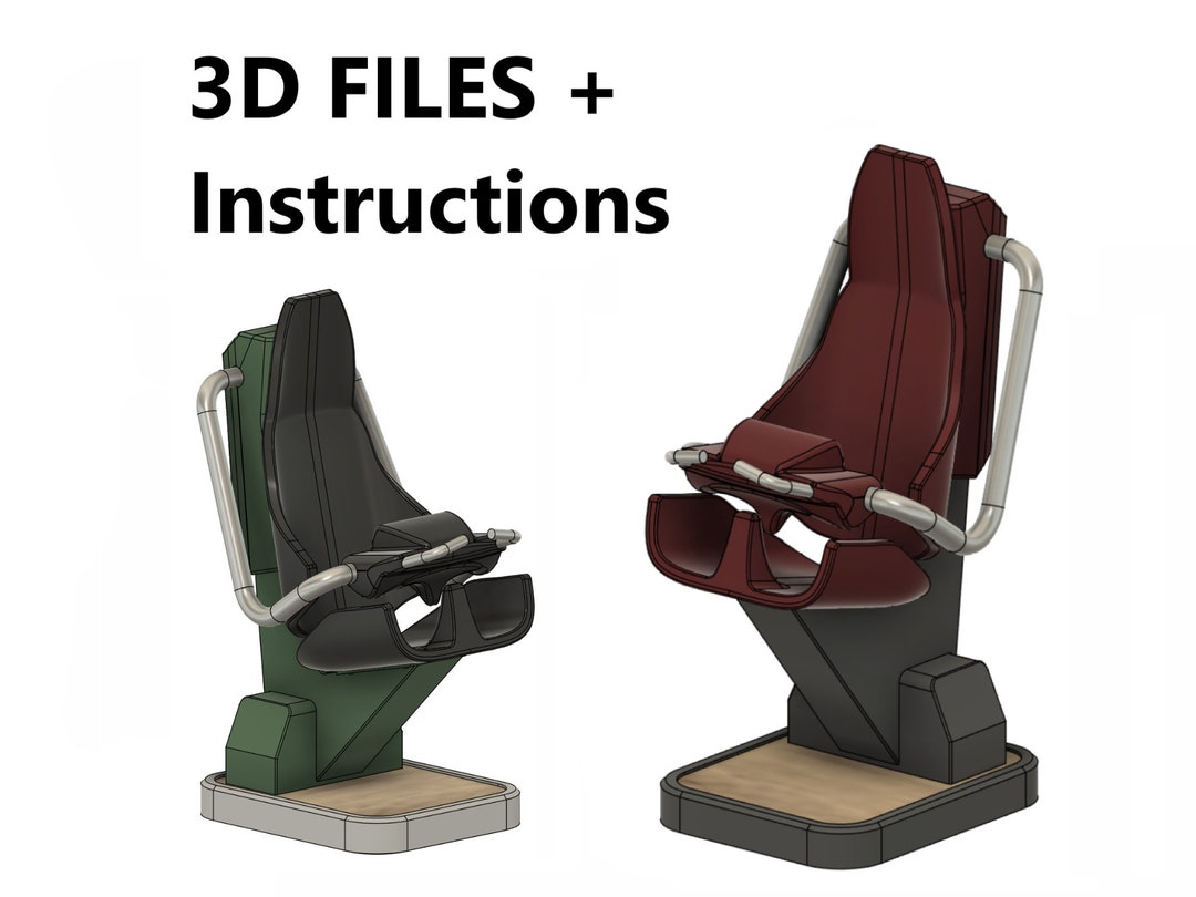 3D Printed Rollercoaster Seats STL Files | Instructions | Suitable for ...