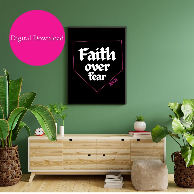 Faith Over Fear Wall Art - Etsy