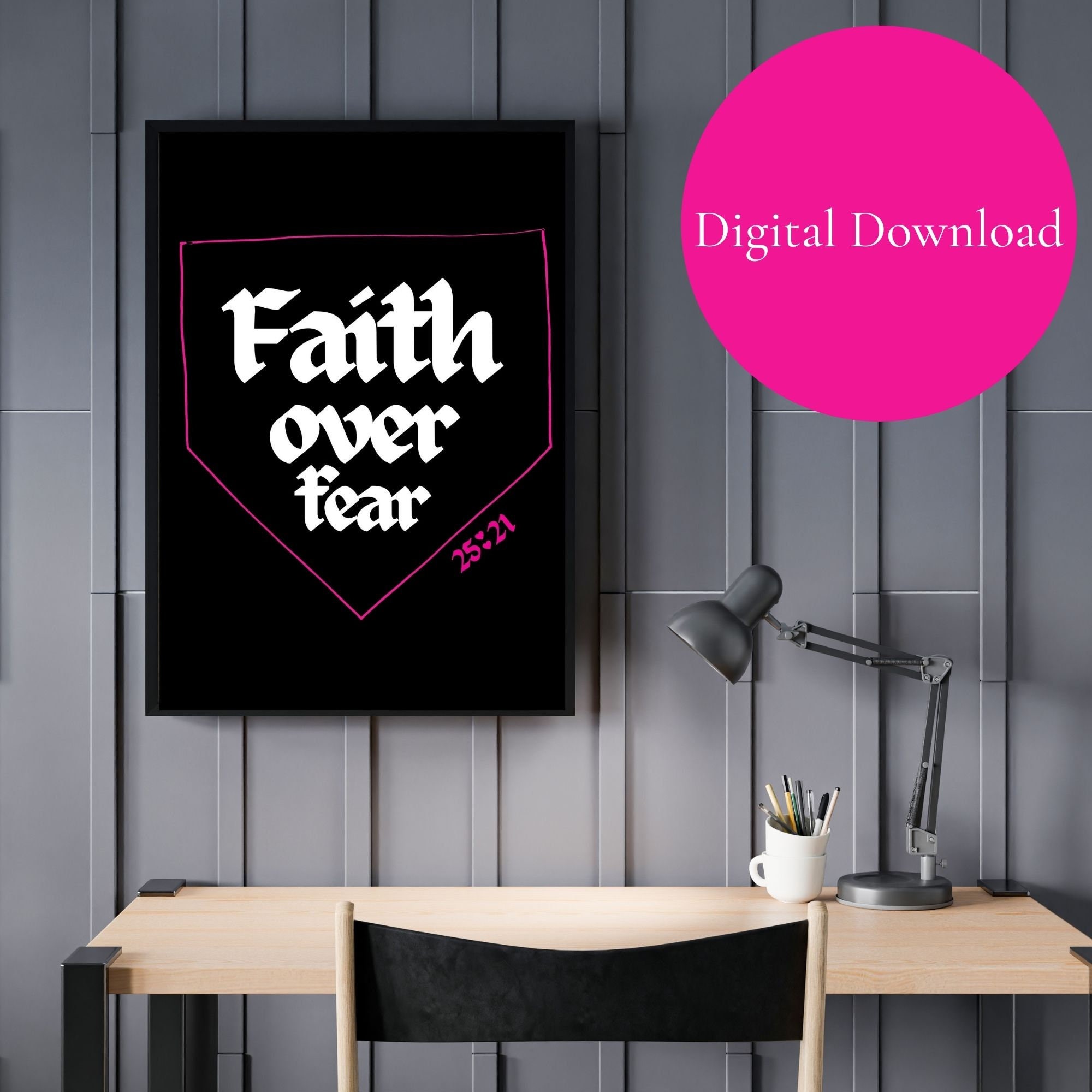 Faith Over Fear Wall Art - Etsy