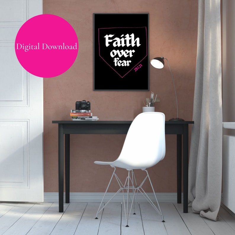 Faith Over Fear Wall Art - Etsy