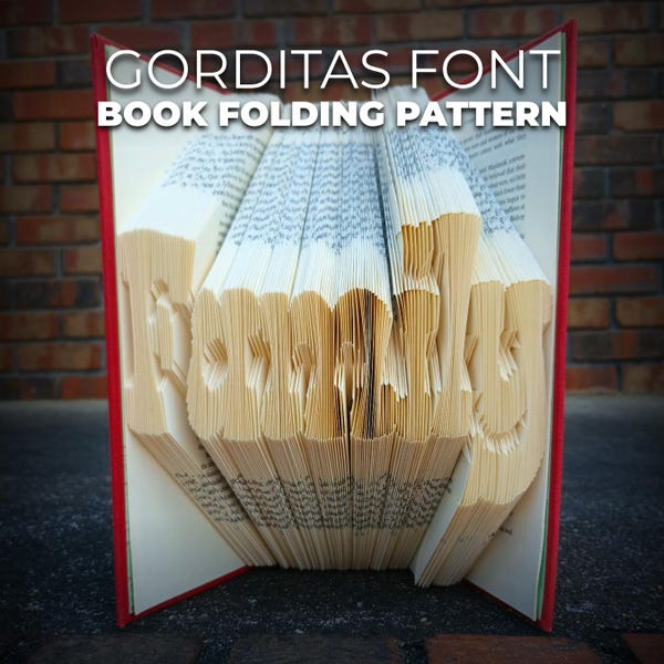 Book Folding Pattern Alphabet - Etsy