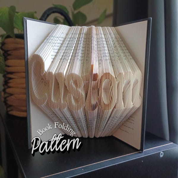 Book Folding Pattern - Etsy